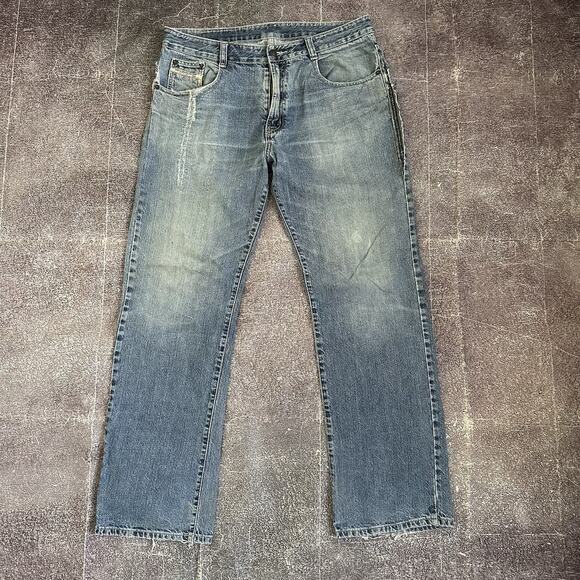 Diesel | Jeans | Mens Vintage Y2k Diesel Italy Straight Leg Distressed ...